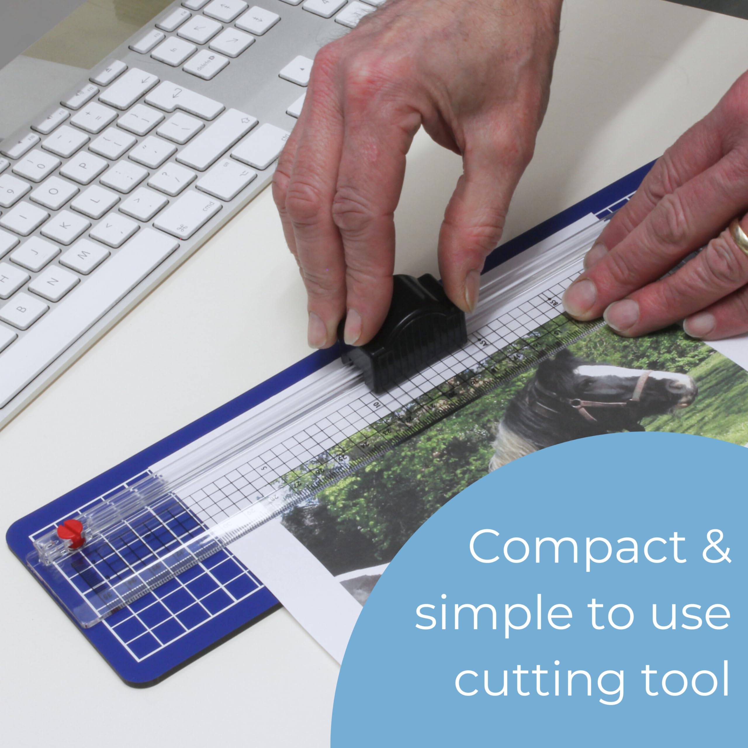Cathedral Products A4 Ruler Cutter with Self Healing Cutting Mat