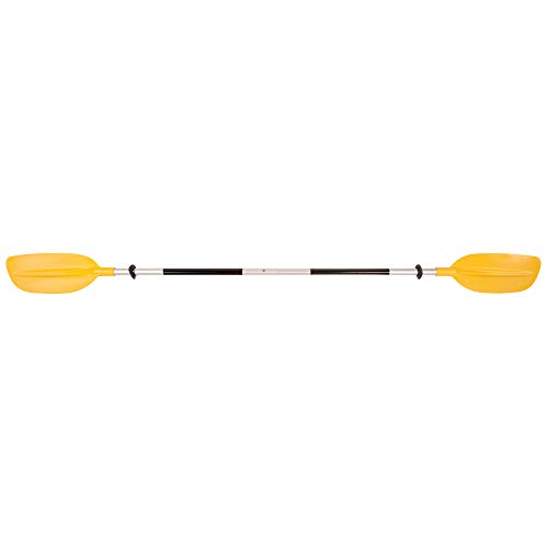 Carlisle Paddles Day Tripper 2-Piece Aluminum Kayak Paddle (Yellow/Black, 230 cm)