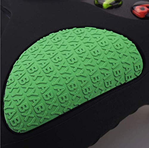 Silicone Non-Slip Rubber Cover Silicone Gel Skin Silicone Case Anti-Slip Water + Thumb Grip Stick Caps for Xbox One/Xbox One S/Xbox One X (A)