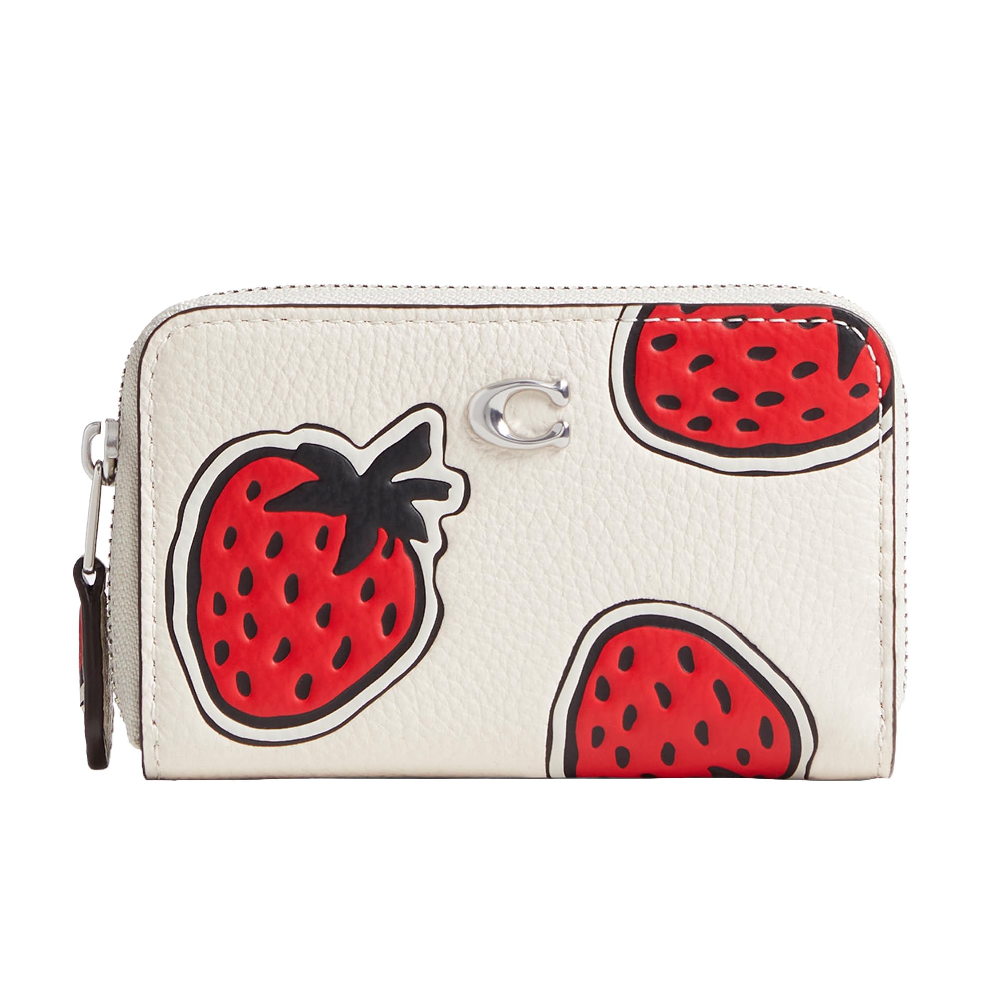 Coach Small Zip Around Card Case, Chalk Multi