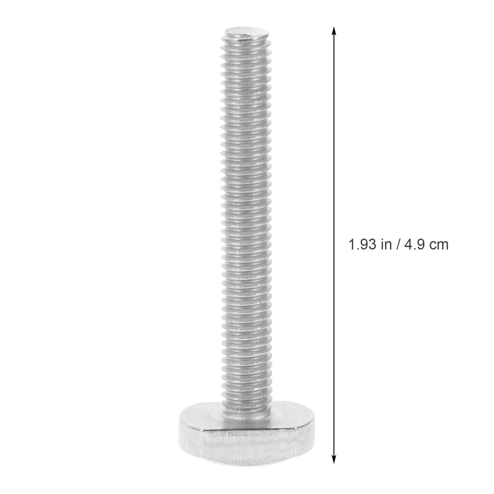 DOITOOL 10pcs T-Bolt Jig Bolts Stainless Steel Sliding Screw Stainless Steel t Bolt Sliding Screw Bolt Stainless Steel Drop-in Stud T Track Accessories T Slot Drop-in Stud Sliding Bolt