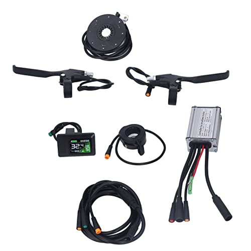 Electric Bike Controller Kit, ABS Waterproof 15A LCD7C Panel Thumb Throttle Brake Bicycle Accessories for 250W Motor