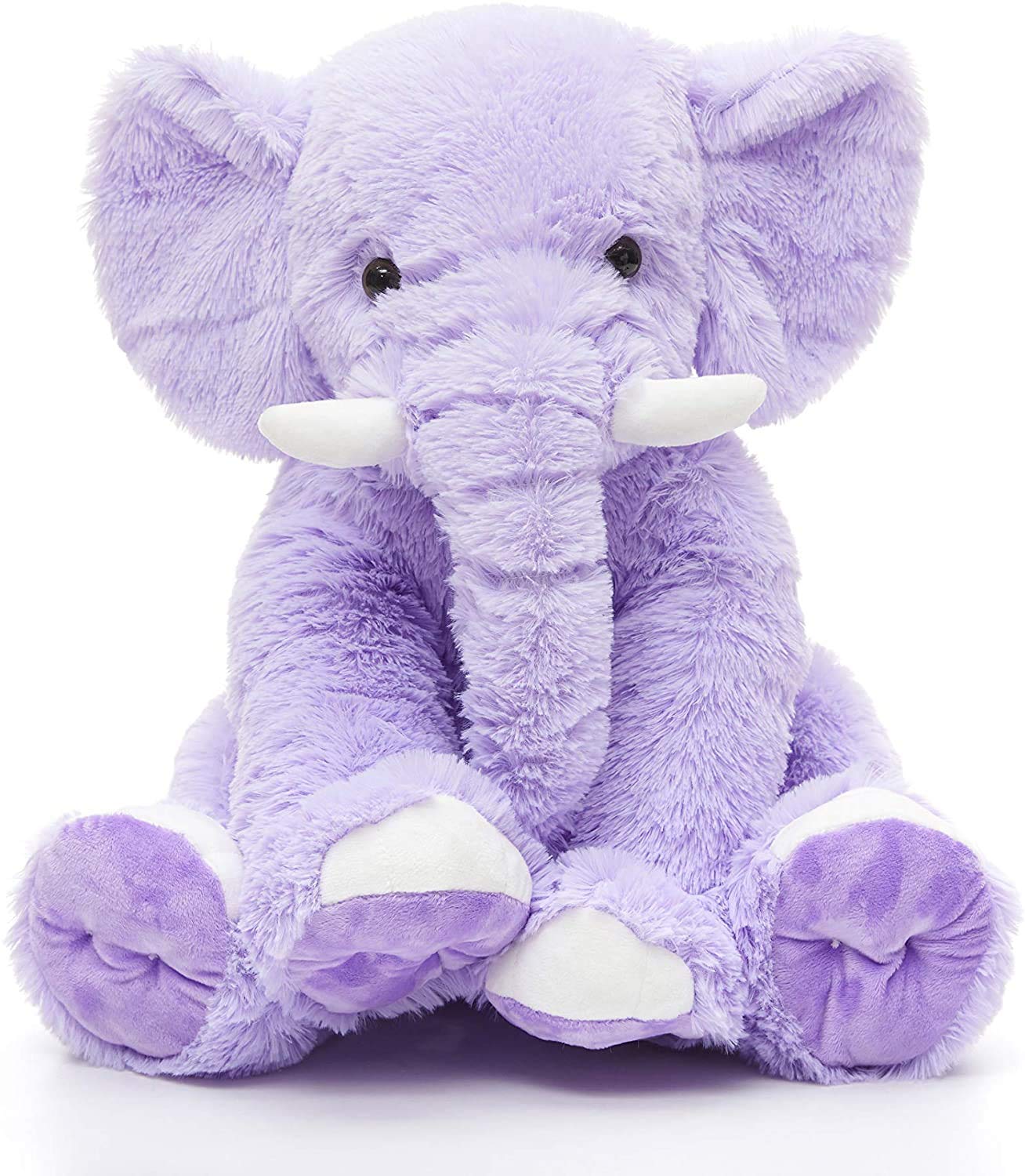 Toys Studio 19.6 Inch Stuffed Elephant Animal Soft Giant Elephant Plush Gift for Girls, Boys (Purple)…