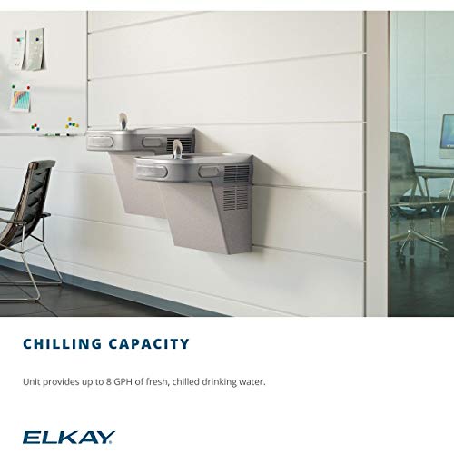 Elkay EZSTL8LC Cooler, Push Bar-Activated, Light Gray Granite