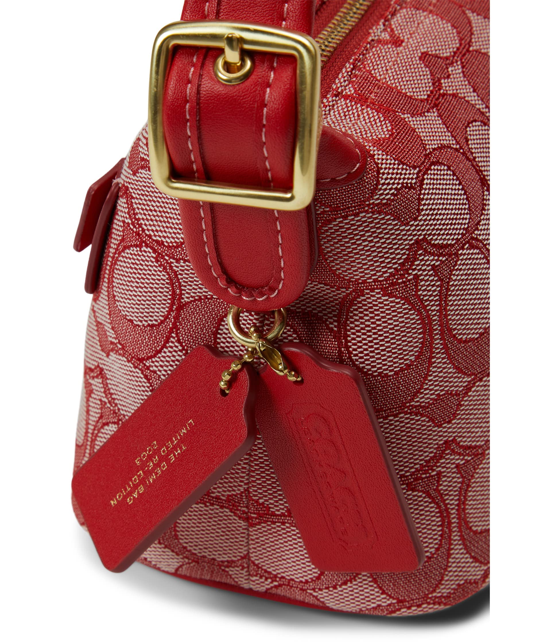 COACH Signature Jacquard Demi Bag Sport Red Sport Red One Size