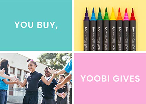 Yoobi Mini Gel Pens & Carrying Case | Neon, Metallic, Glitter Shades | Multicolor Ink | 1.0mm Medium Tip | School, Home, Office Use, 24 Count (Pack of 1)