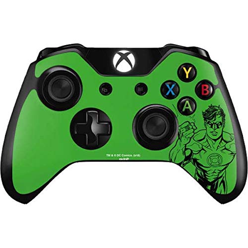 Skinit Decal Gaming Skin Compatible with Xbox One Controller - Officially Licensed Warner Bros Green Lantern Comic Pop Design
