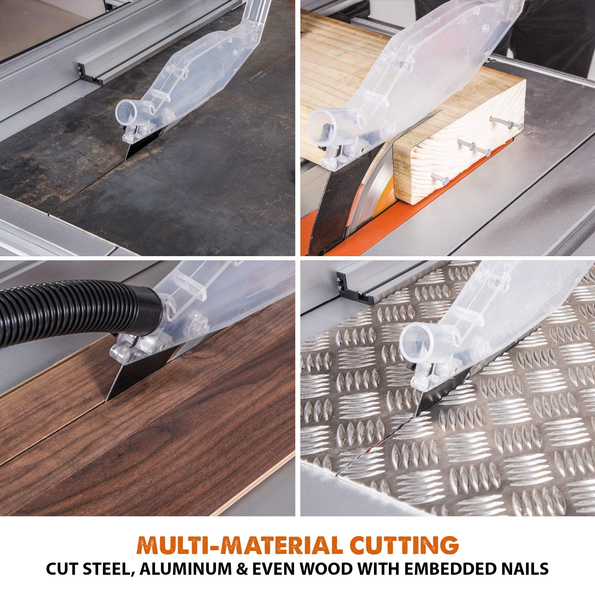 Evolution Power Tools RAGE 5-S Table Saw Multi-Material Cutting, Cuts Wood, Plastic, Metal & More, TCT Blade Included 10"