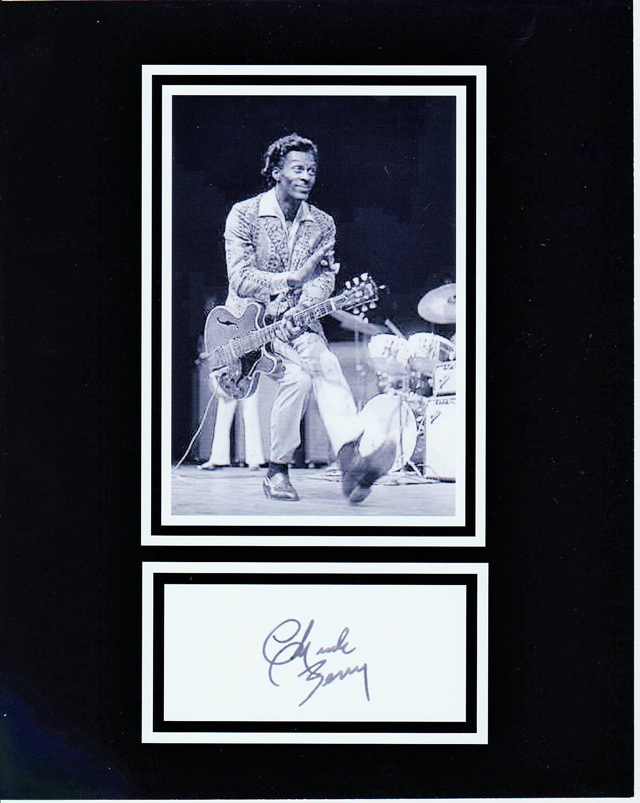 Chuck Berry, 8 X 10 Photo Display Autograph on Glossy Photo Paper