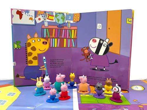 Peppa Pig My Busy Books - Storybook, 10 figurines, playmat