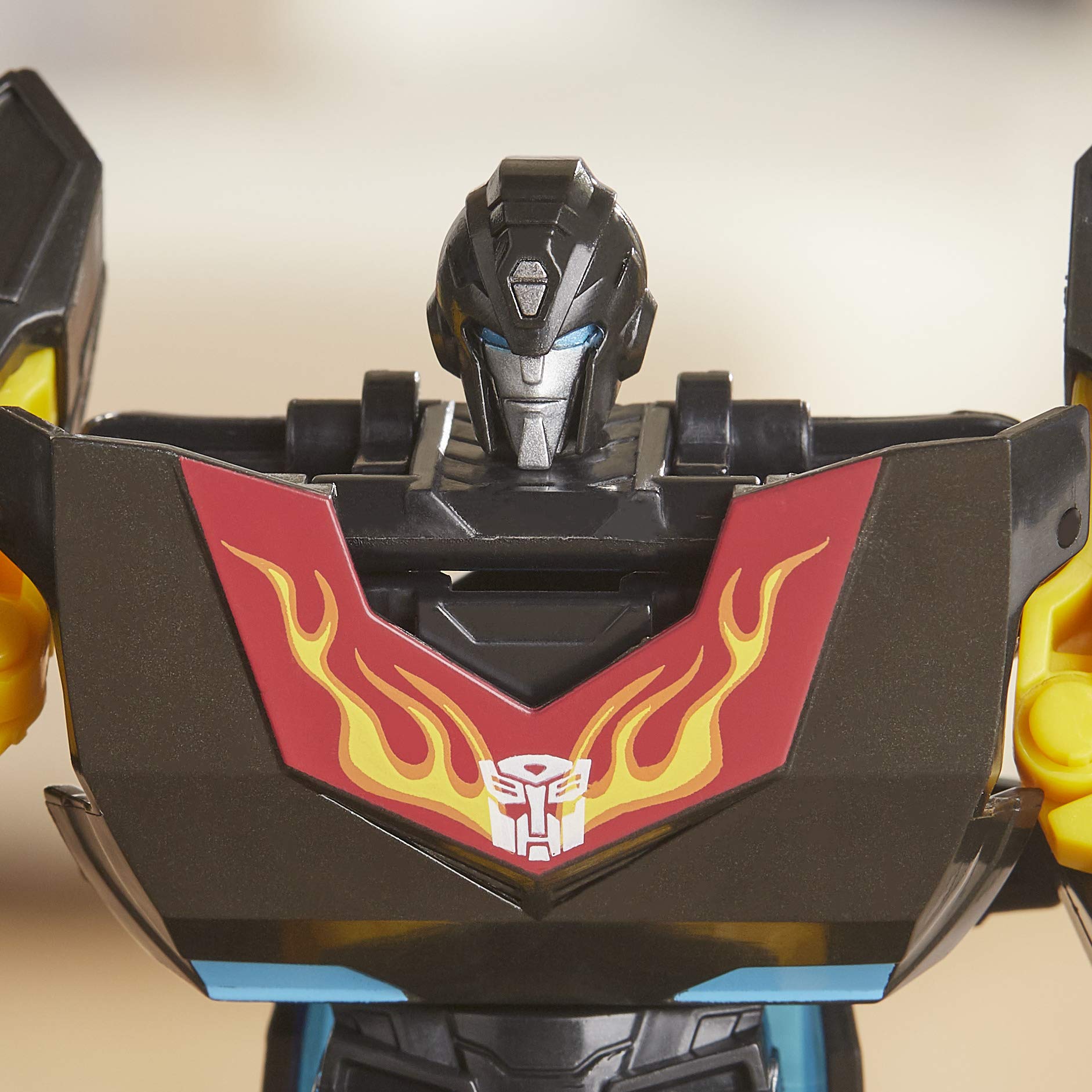Transformers Bumblebee Cyberverse Adventures Action Attackers Warrior Class Stealth Force Hot Rod Action Figure, Fusion Flame Move, 5.4-inch