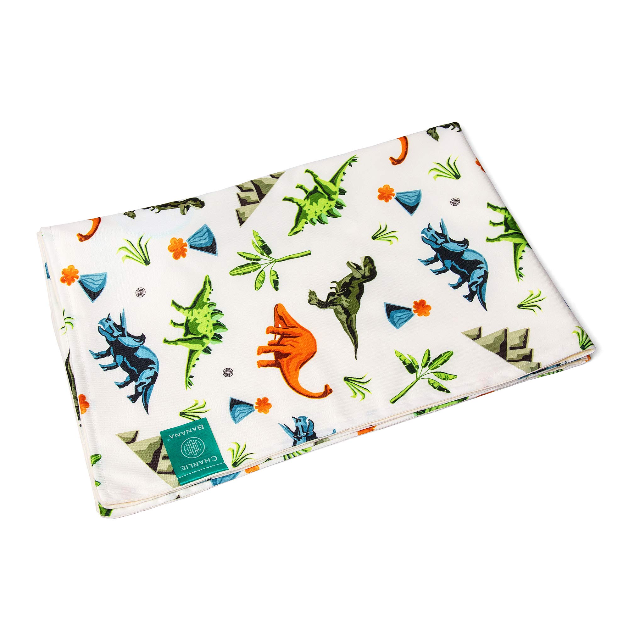 Charlie Banana Baby Premium Cotton Reusable and Washable Ultra-Soft Changing Pad, Dinosaurs