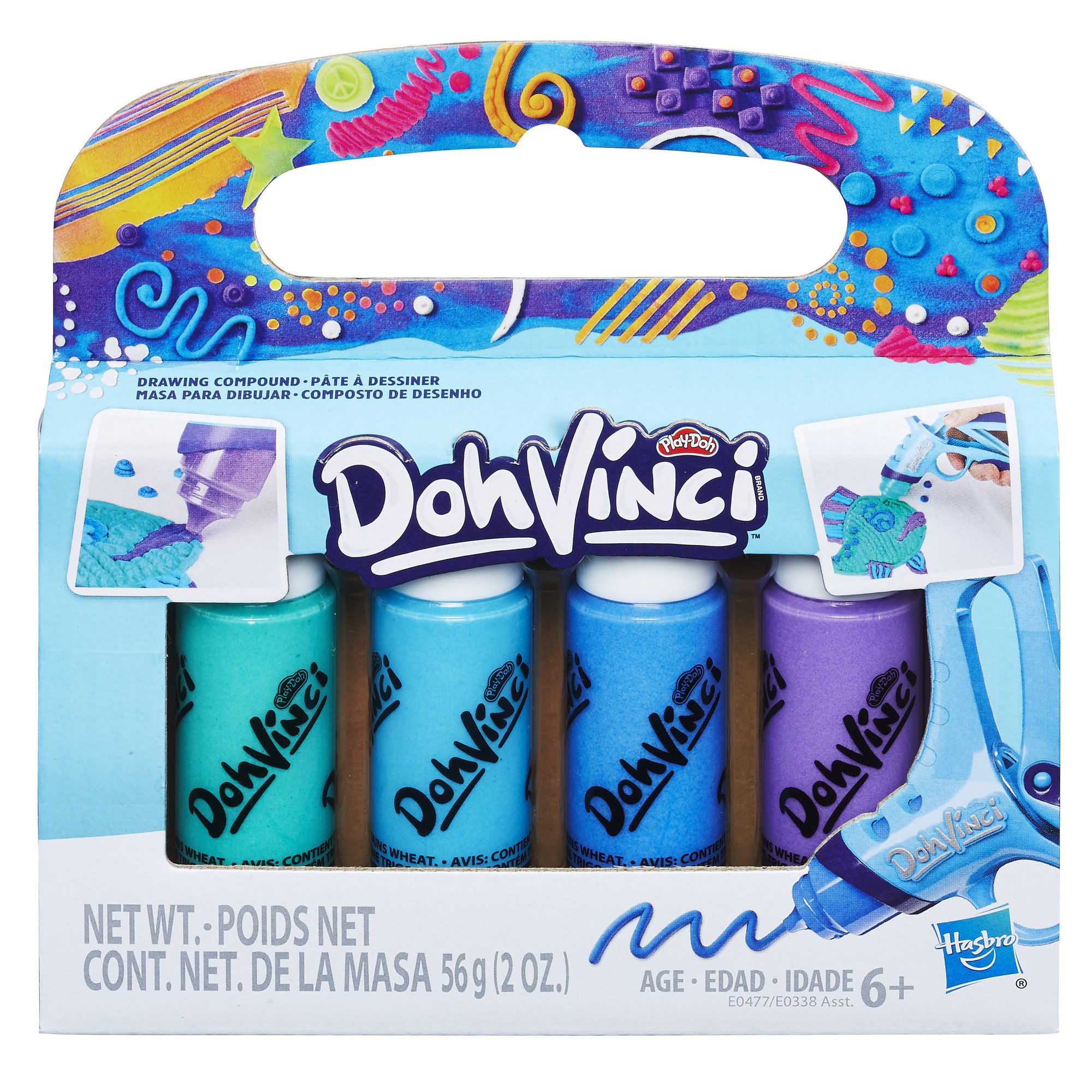 Play Doh Pd Dohvinci 4 Pack Blues Arts & Craft Molding Compound