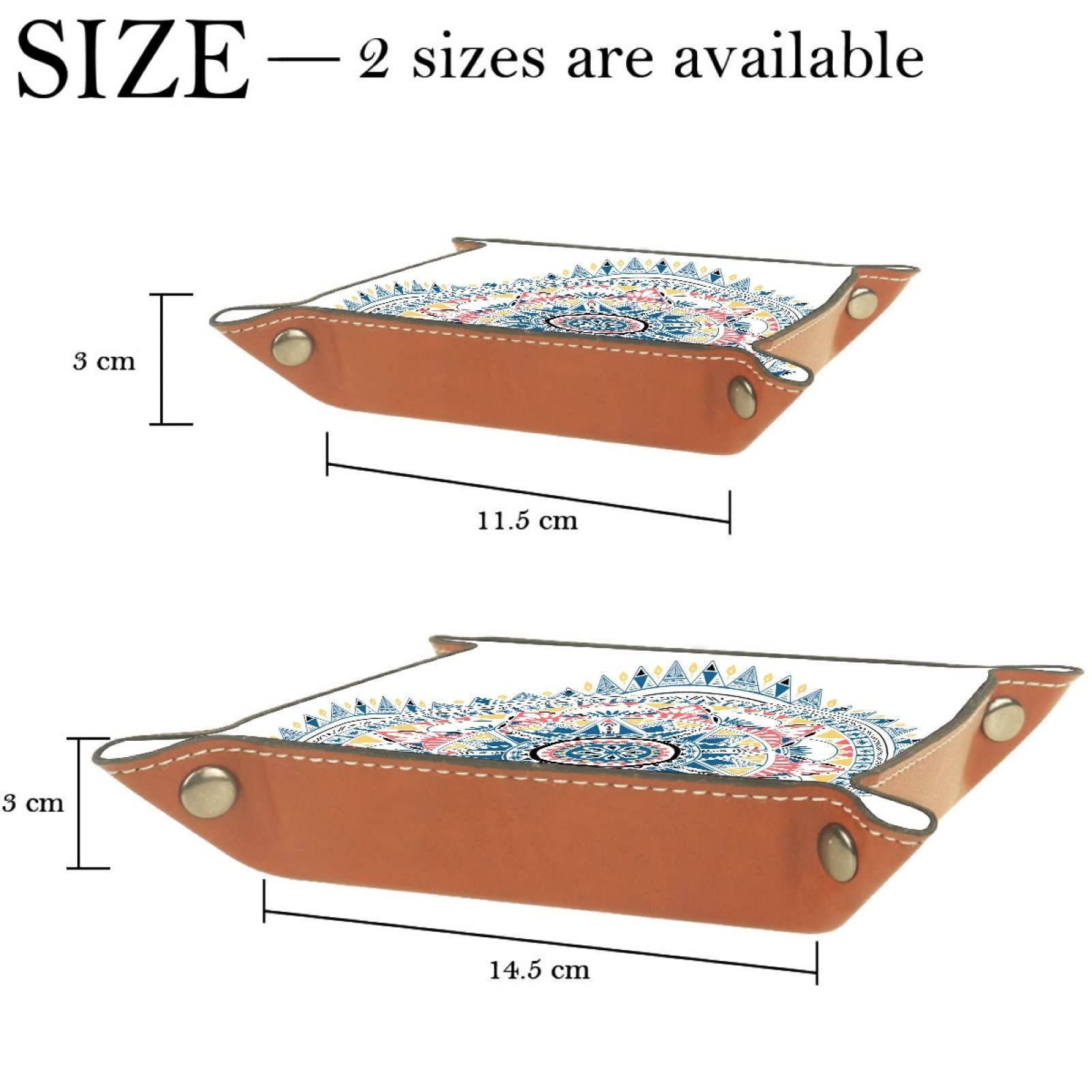 Dice Tray Dice Rolling Tray Holder Storage Box Dice Tray for RPG DND Table Games Dice Tray,Mandala Bohemia Floral