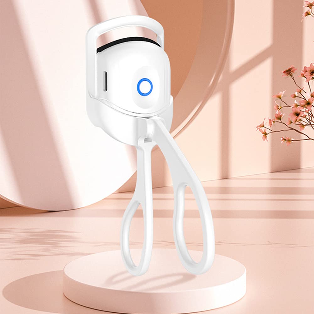 Electric Heated Eyelash Curler - Eyelash Curlers with 2 Heating Modes,Eyelash Curlers Heated with USB Rechargeable, electrico Lashes Curling Quick Natural Long Lasting Lash Tool Eyelash Curler (Pink)