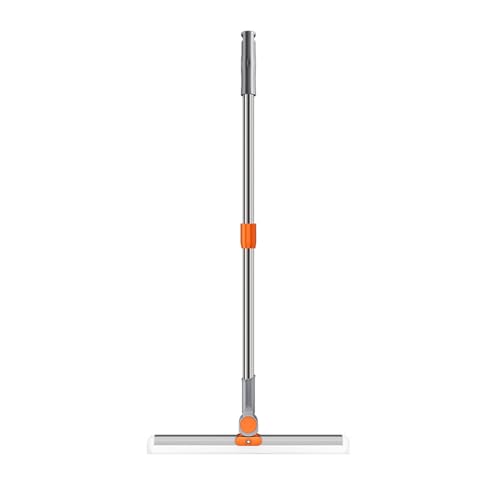 Floor Squeegee Broom Scrubber Telescopic Handle Cleaning Tool for Shower Bathroom Window