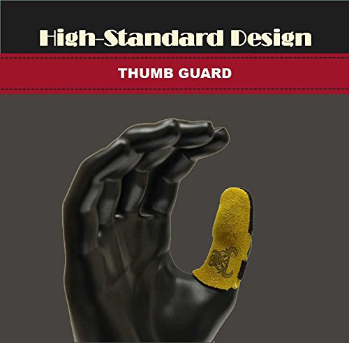 G & F 8126M Cowhide Leather Thumb Guard, Thumb Protection, Medium, Finger Guard Sold Separately