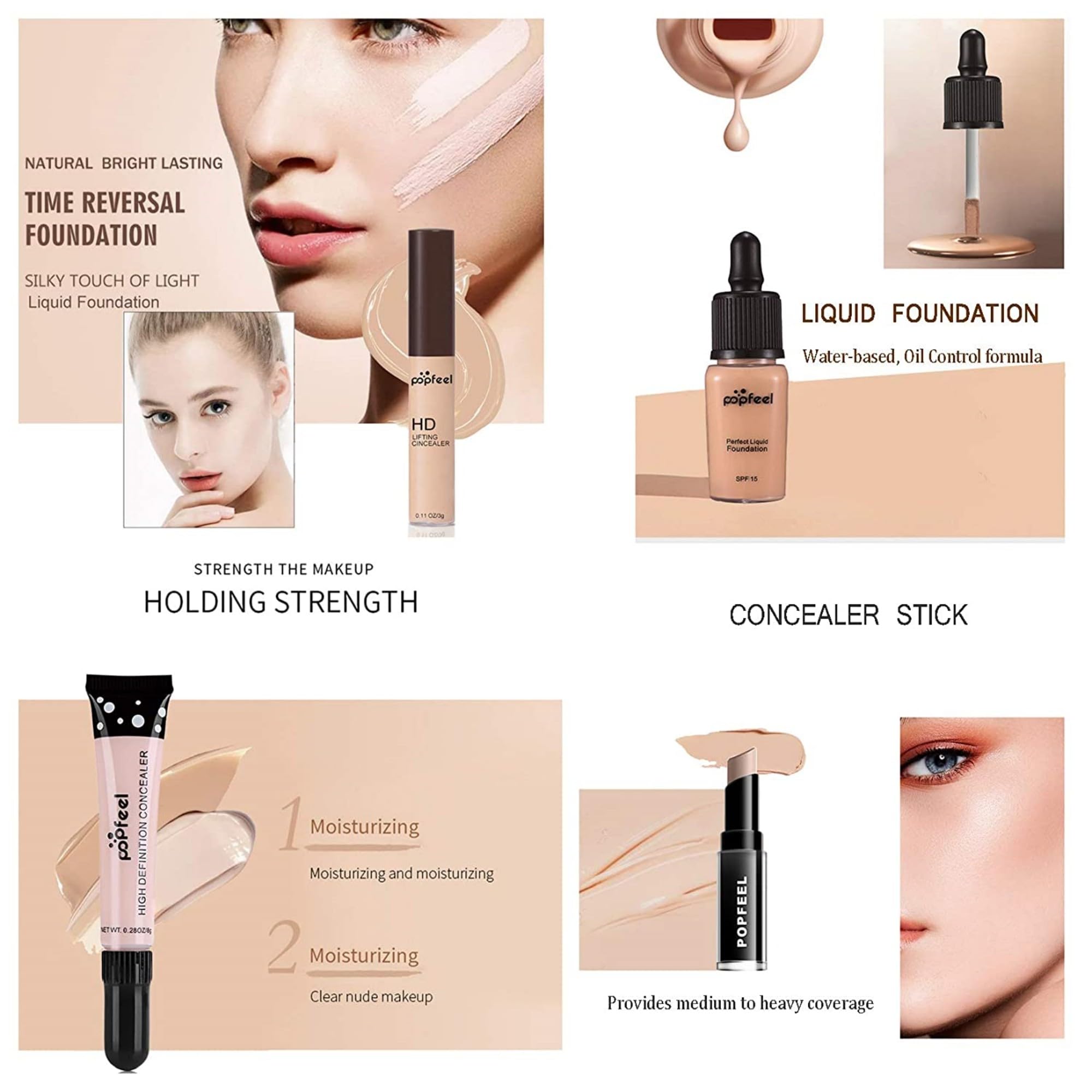 Melemando All In One Makeup Kit 27 Piece Makeup Kit for Women Full Kit, All in One Makeup Sets Include Eyebrow Eyeliner Eyeshadow Mascara Foundation Concealer Lip Gloss Lipstick Makeup Brush (MKit-04)