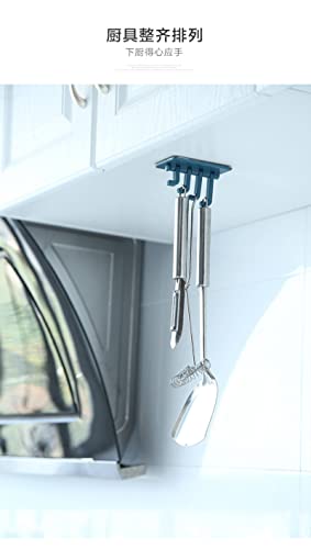 NA Creative Organ Hook Kitchen Wall-Mounted Nail-Free Hanger Behind The Door Bathroom no Traces on The Walls Plastic Bathroom Adhesive Hook