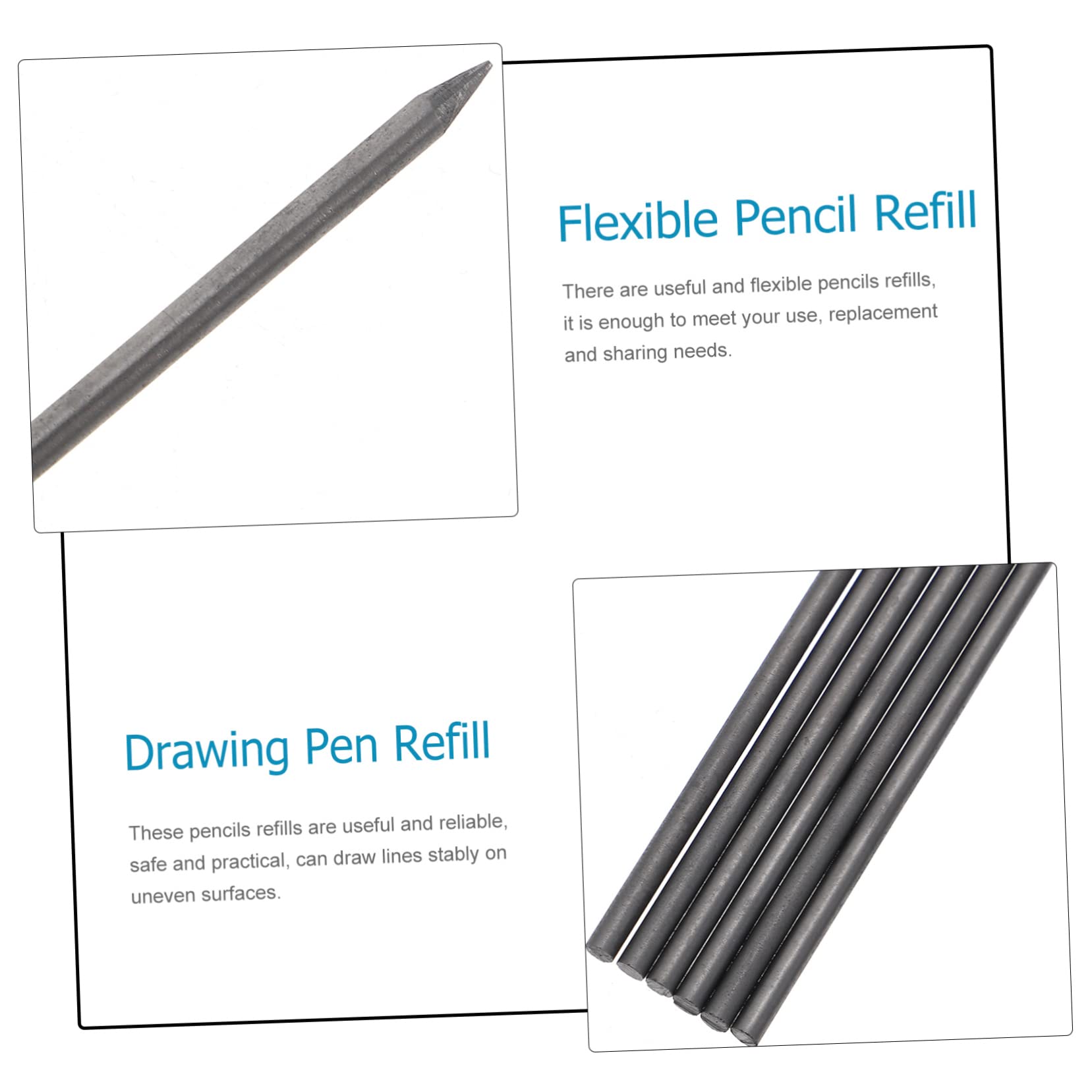 Ciieeo 12 pcs carpentry brush Mechanical Pencil Refills Architect Marker Pencil Carpenter Pencil Replacement Refill mechanical pencils mechanic tool Drawing Pen Refill Mini lead graphite