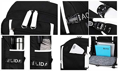 ISaikoy Anime Oshi No Ko Backpack Shoulder Bag Bookbag School Bag Daypack Satchel Laptop Bag Color Black21