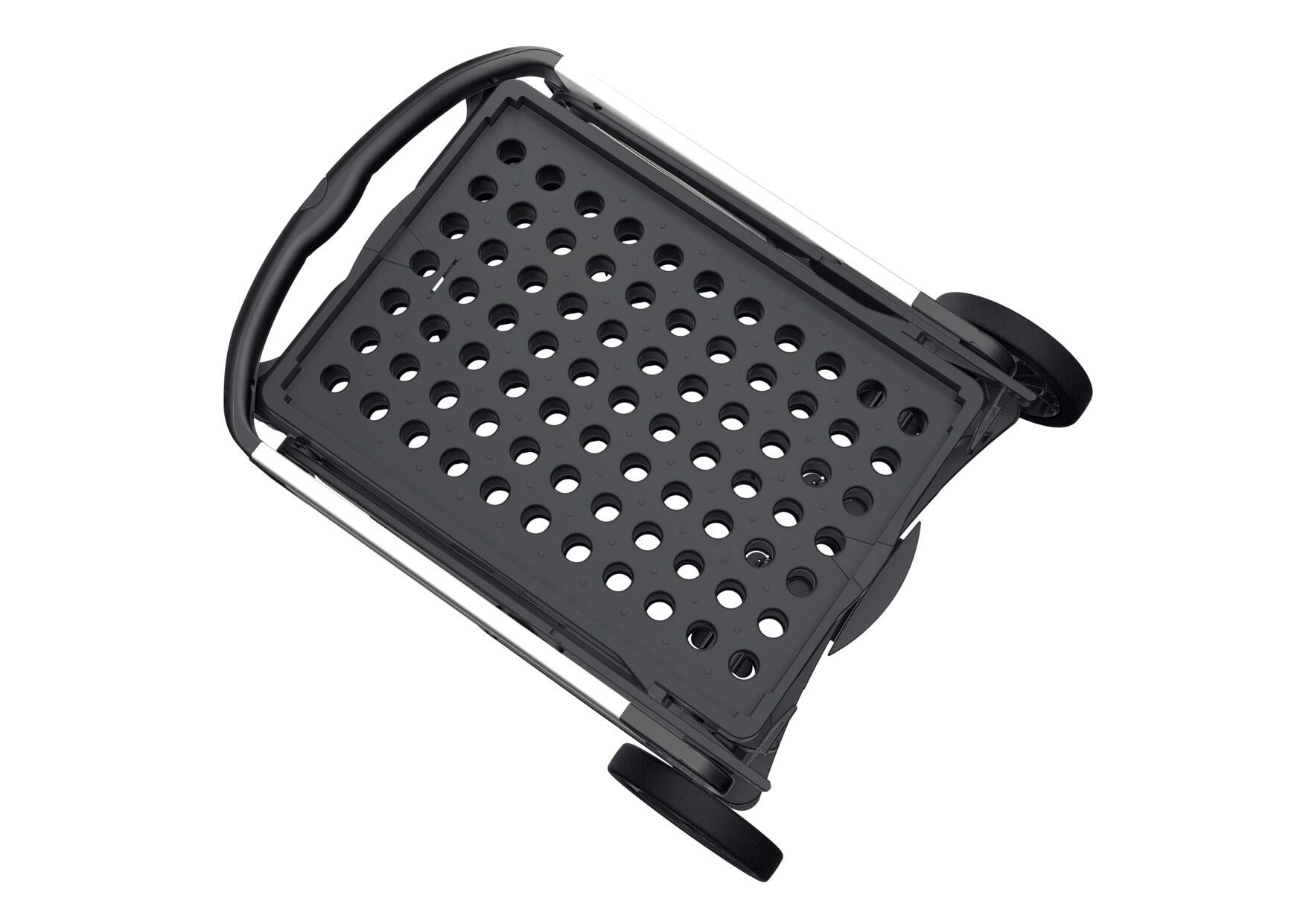 CLAX® The Original | Made in Germany | Multi Use Functional Collapsible Carts | Mobile Folding Trolley | Storage Cart Wagon | Shopping Cart with 2 Storage Crates (Black)