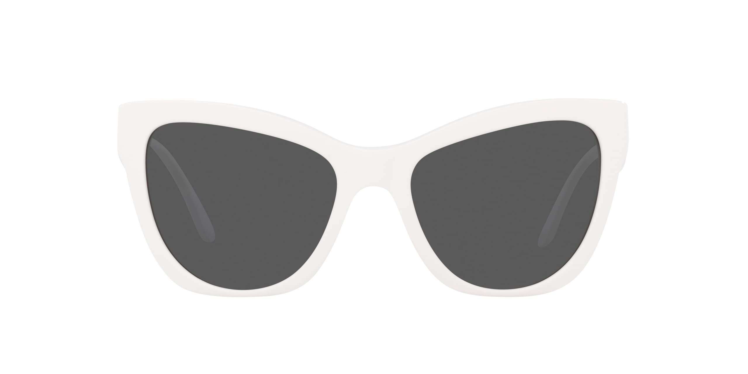 Versace Woman Sunglasses White Frame, Dark Grey Lenses, 56MM