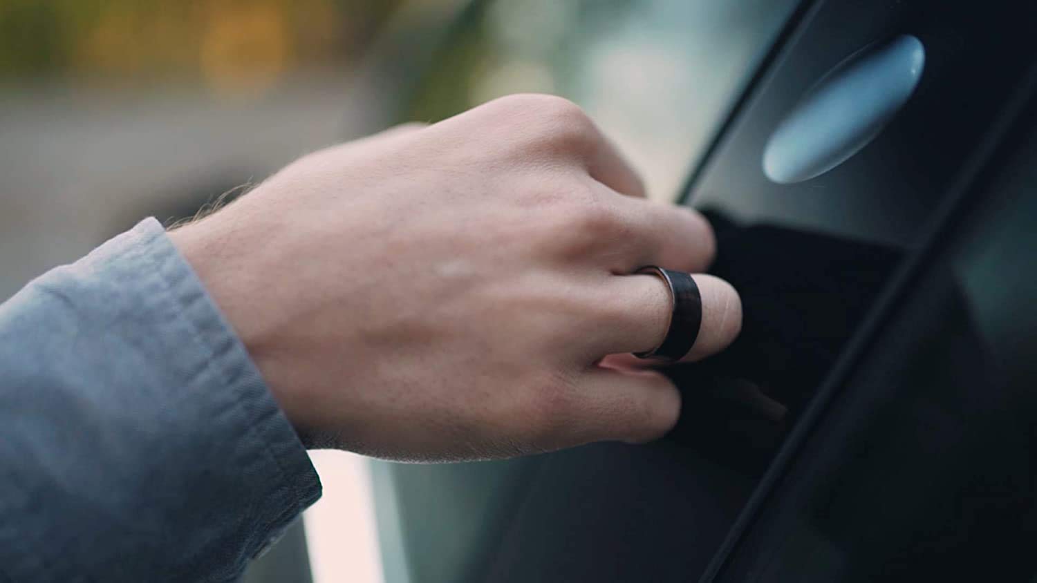 CNICK Tesla Smart Ring Accessories: Ceramic Ring for Model 3/Y/S/X to Replace Key Card Key fob. (9, Black)