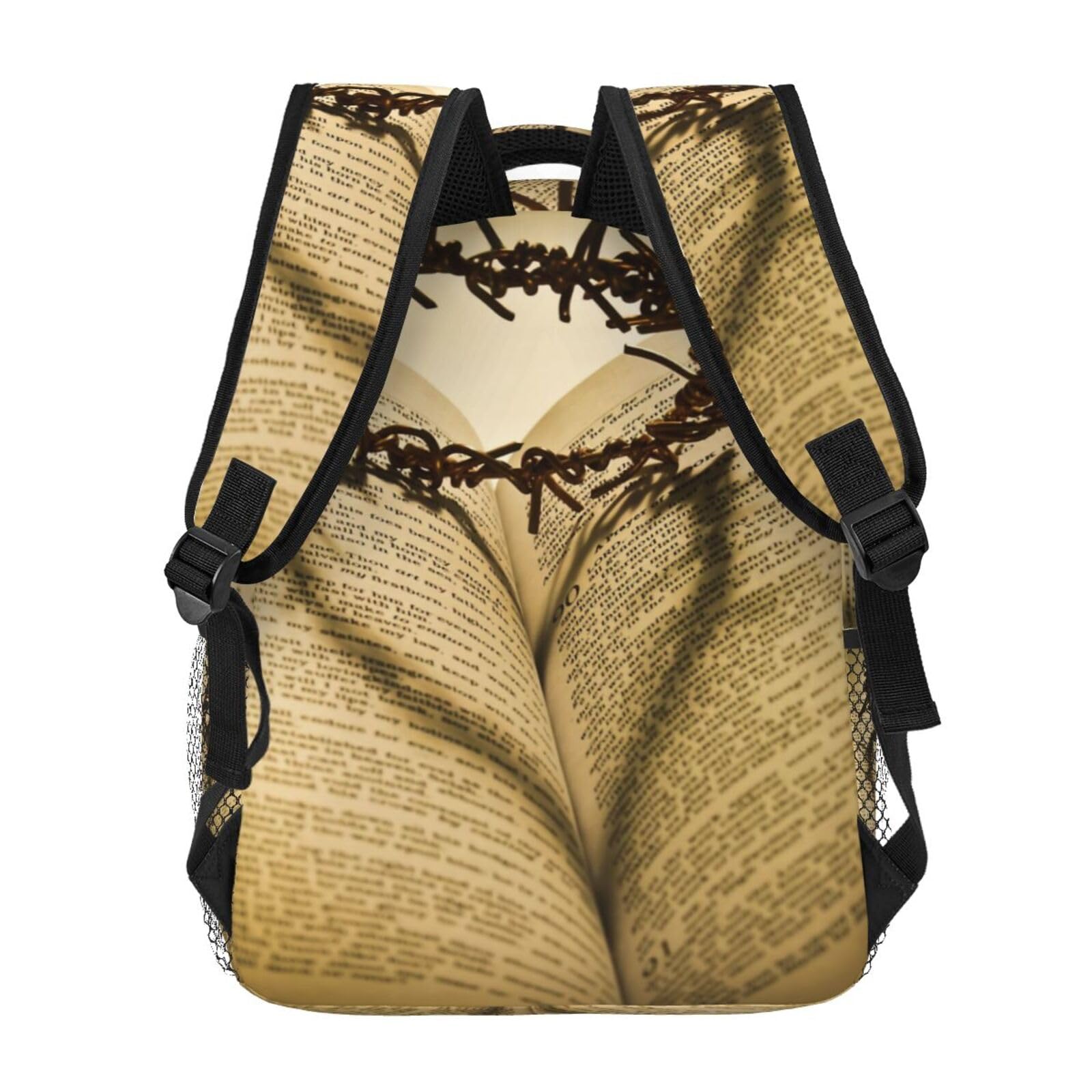 Christian Backpacks Jesus Cross Laptop Bookbag Computer Bag Hiking Travel Daypack for Women Men