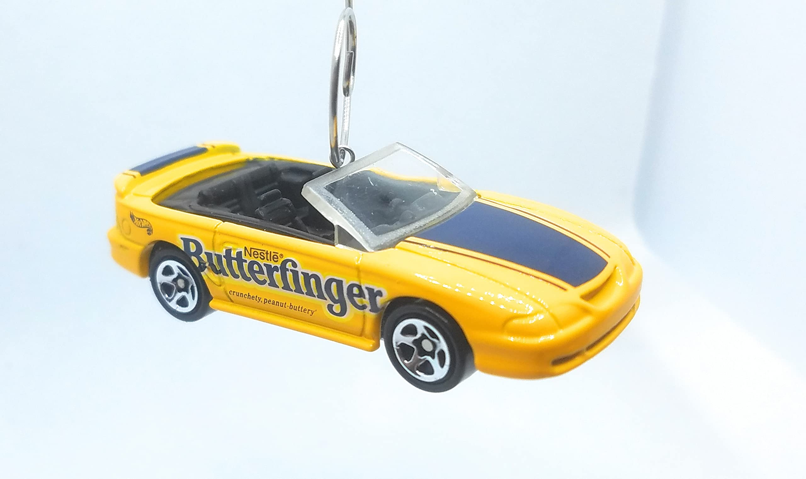 Christmas Ornament for 1996 Ford Mustang GT Convertible Yellow Butterfinger