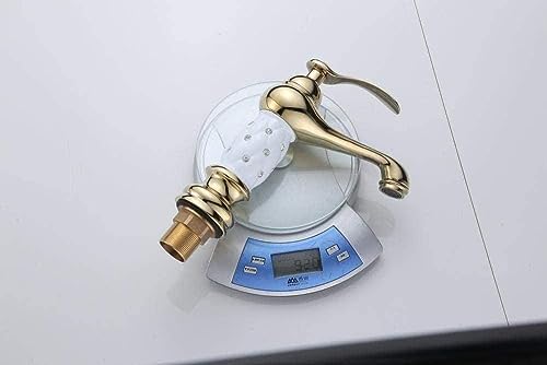 Faucet Household Sink Faucet Kitchen Faucet Bathroom Faucet All White Diamond Shaped Copper Hot and Cold Bathroom Under Bathroom Counter Diamond Basin Faucet