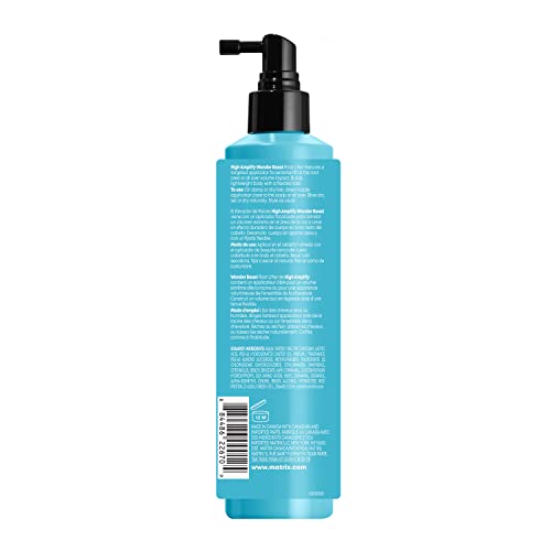 Matrix High Amplify Wonder Booster Root Lifter Spray | Provides Extreme Lift & Volume | For Fine Hair | Flexible Hold | Salon Hair Styling | Packaging May Vary | 8.5 Fl. Oz. | Vegan