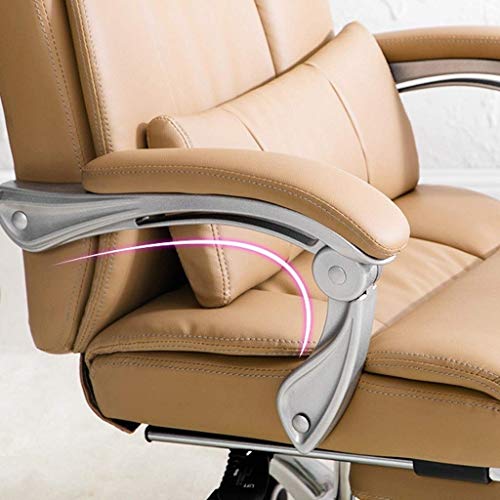 ZLBYB Furniture Series Big Rated Black Leather Executive Swivel Ergonomic Office Chair with Extra Wide Seat