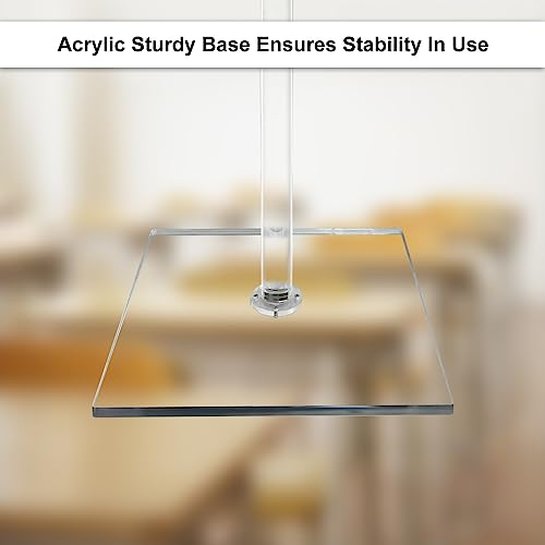 Clear Acrylic Podium Stand, Portable Podium Conference Lecterns Acrylic Pulpits for Churches Weddings Classroom Concert Speech