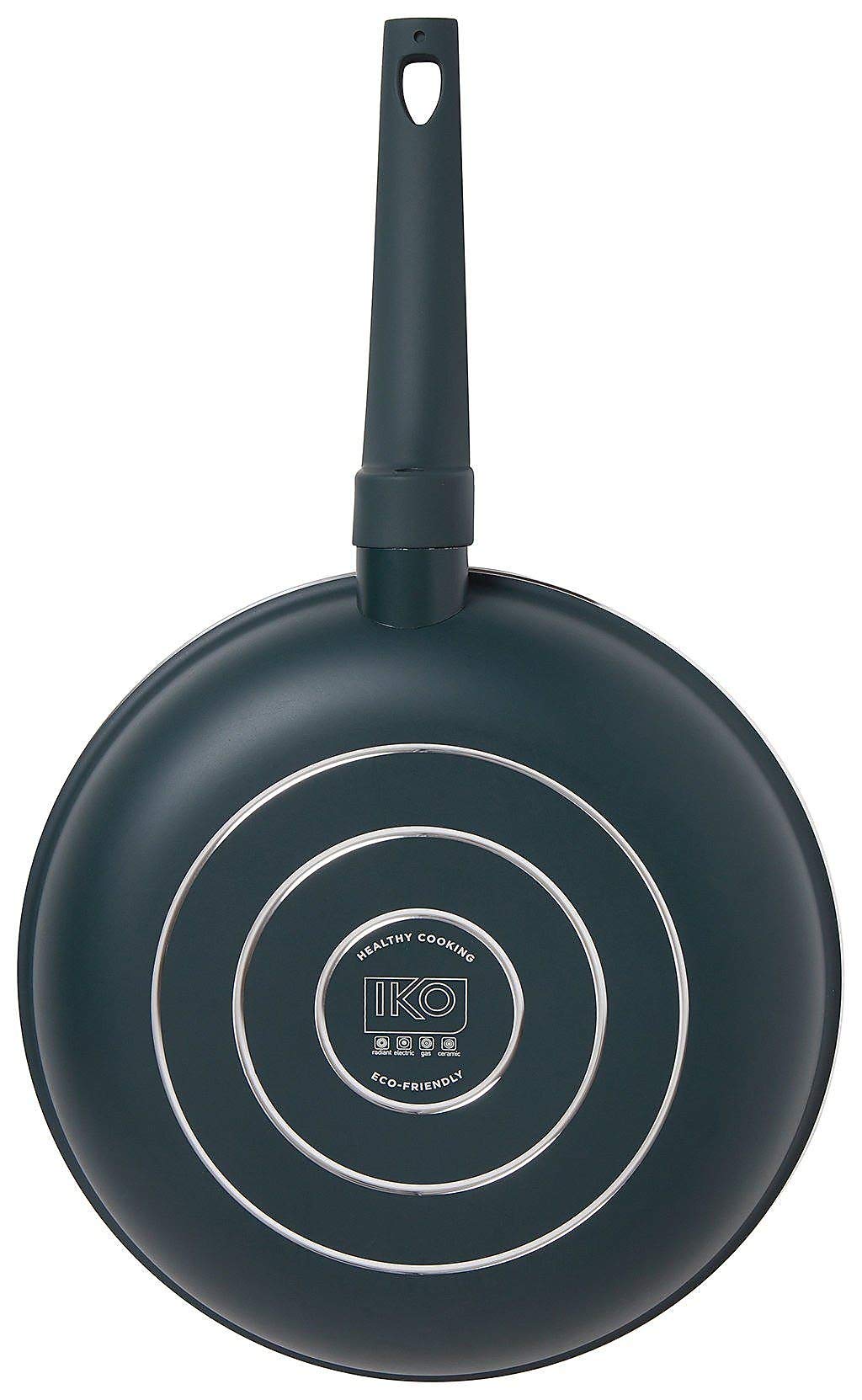 IKO Copper Ceramic Non Stick Fry Pan Dishwasher Safe with Soft Touch Handle (Blue, 10 Inch)