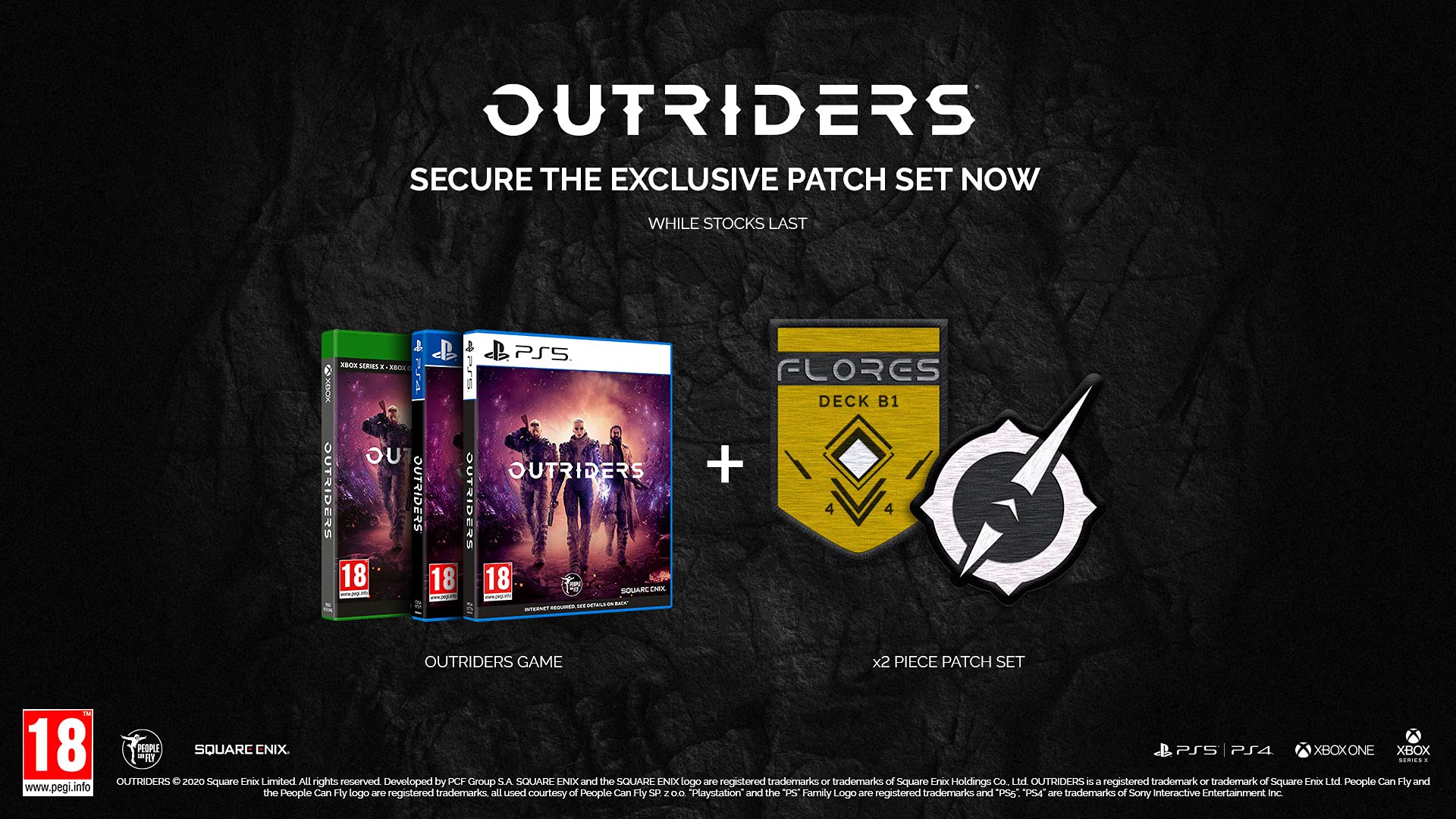 Outriders Day One Edition with Patch Set (Exclusive to Amazon.co.uk) (PS4)