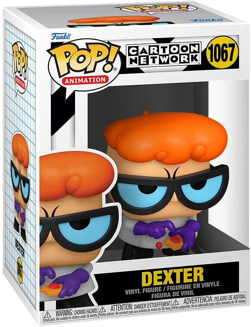 Visit the Funko Store Funko Pop Bundle - 1 Dexter's Lab: Dexter with Remote Vinyl Figure with PET Plastic Box Protecter