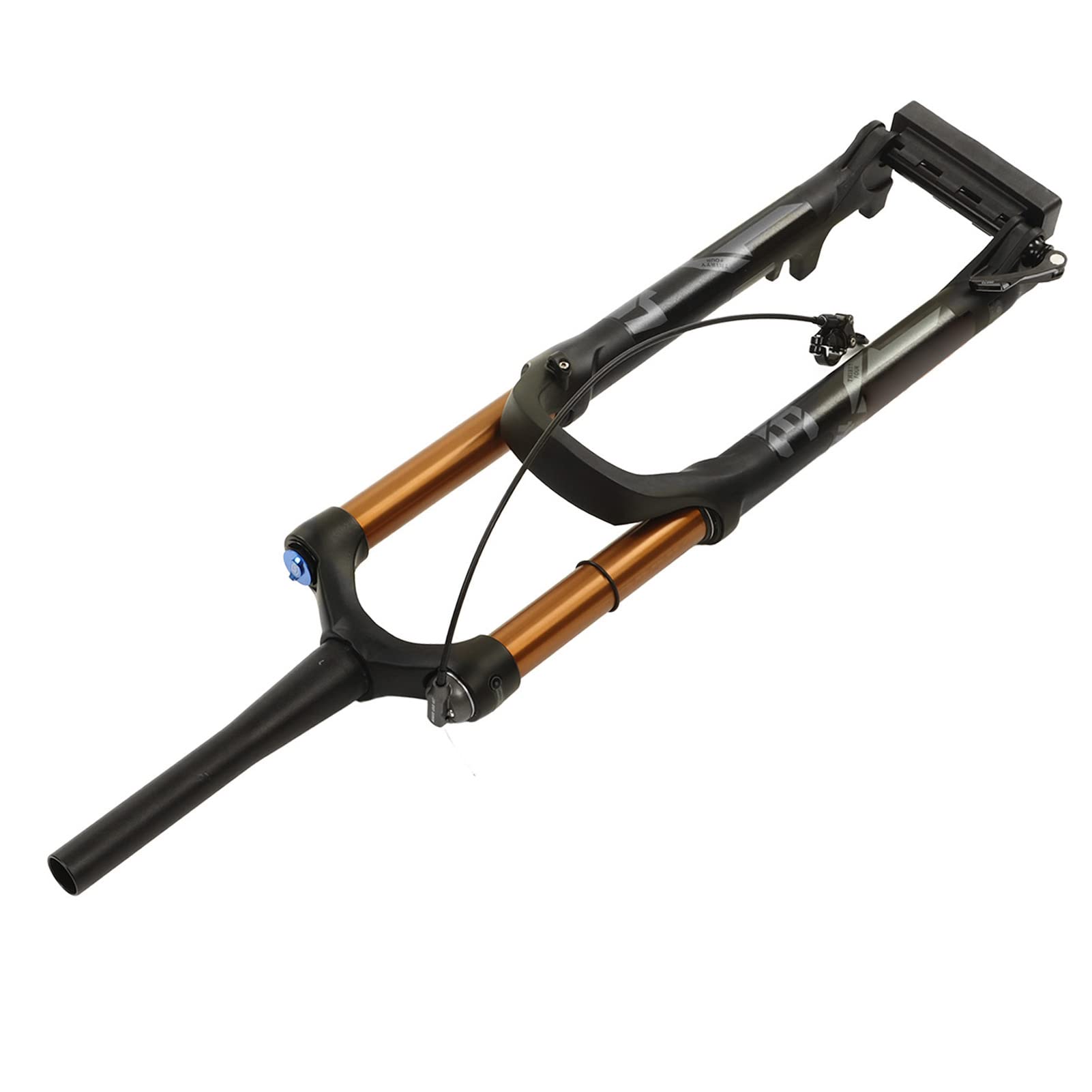 DAUERHAFT Mountain Bike Front Fork, Sturdy Stiffness Remote Lockout Aluminum Alloy Bike Suspension Fork 27.5in 175mm for Replacement