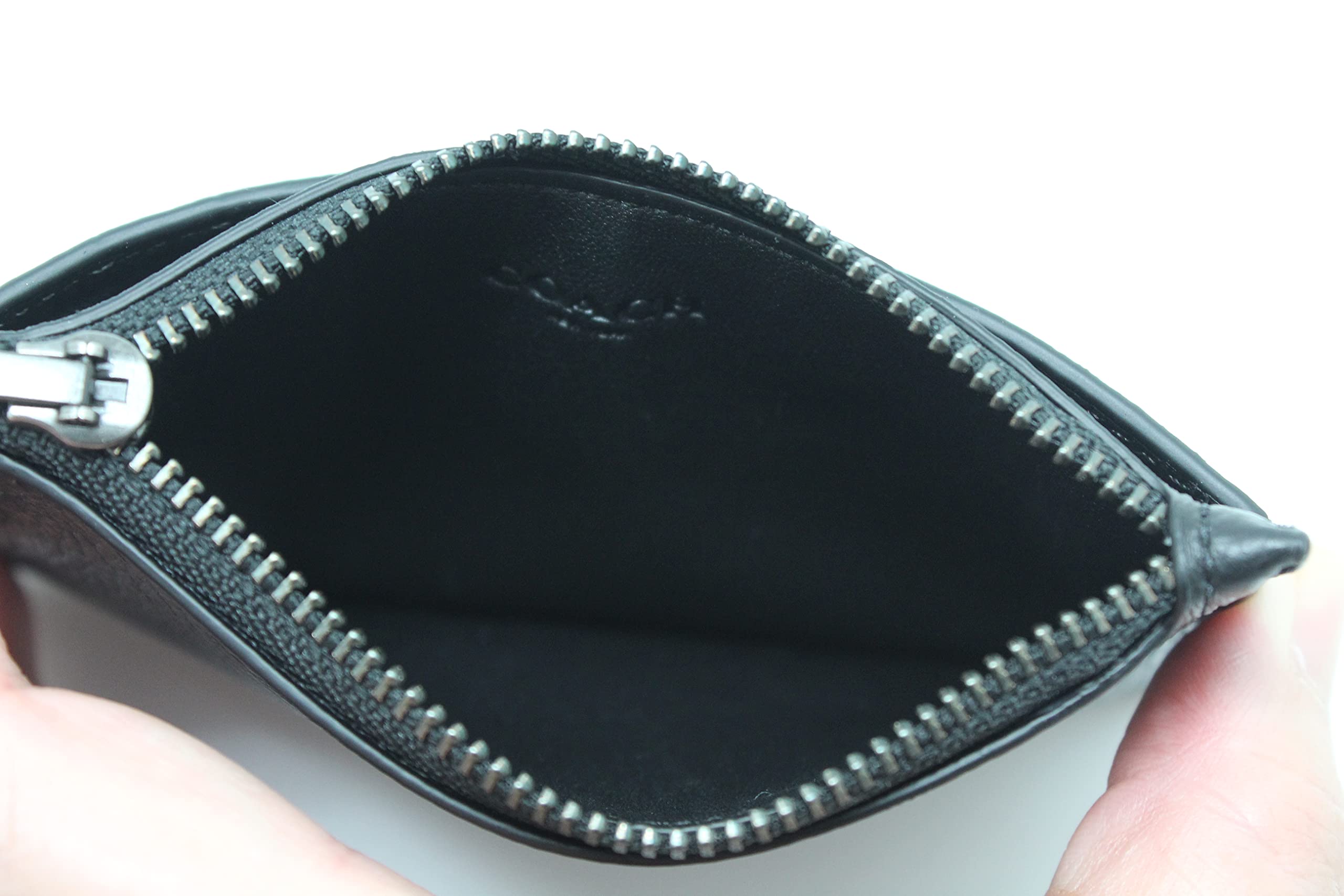 Coach Men Zip Card Case Black