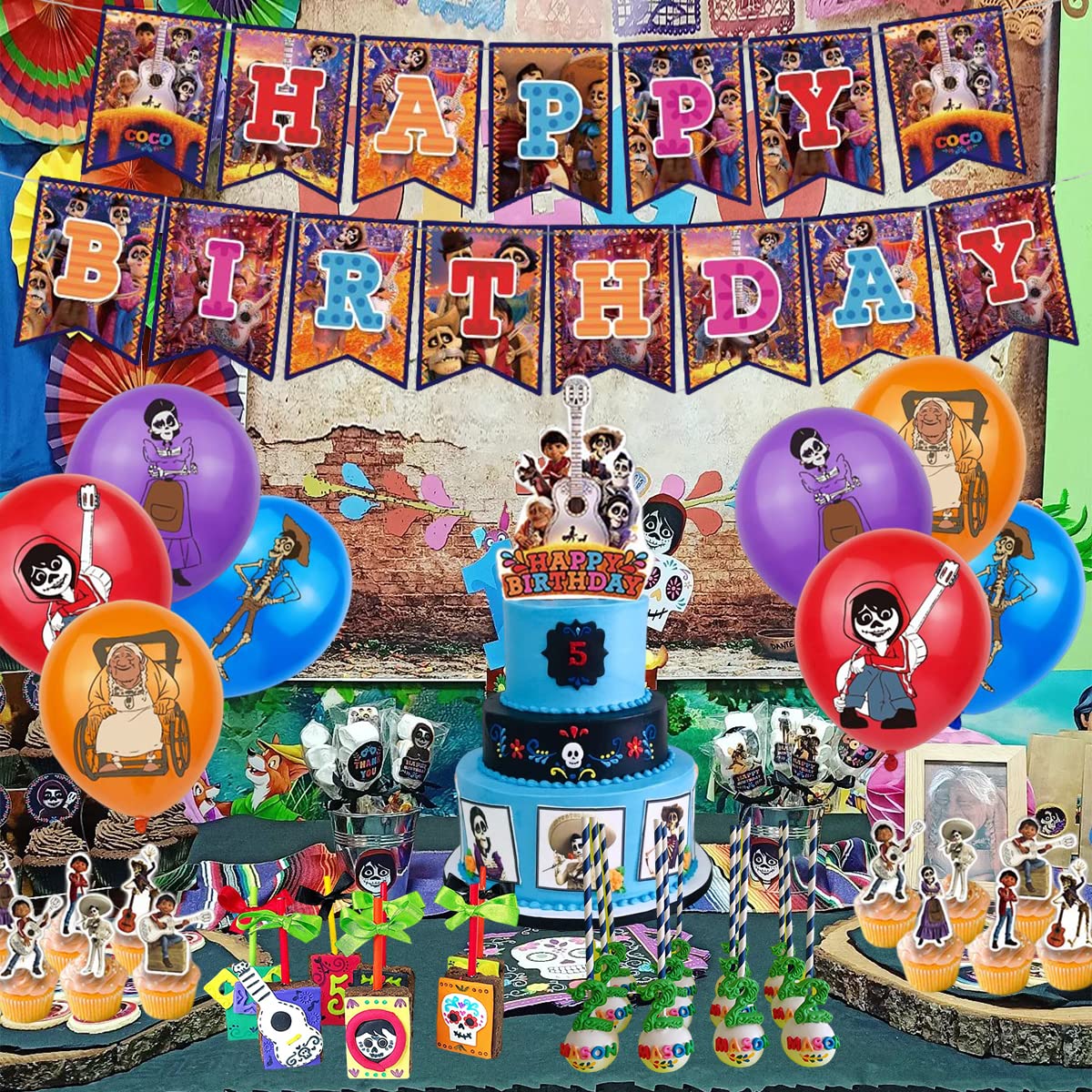 Coco Birthday Party Supplies, Coco Cartoon Themed Party Supplies