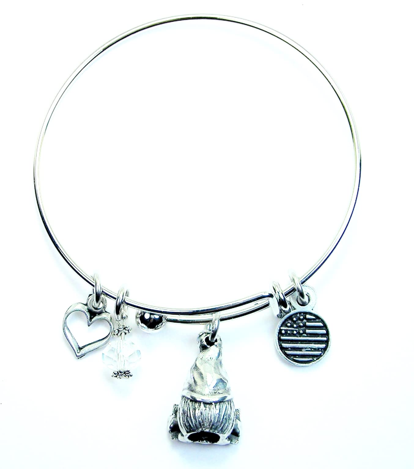 Chubby Chico Charms Book Lover 3D gnome charm bangle bracelet book lover gifts book lover jewelry