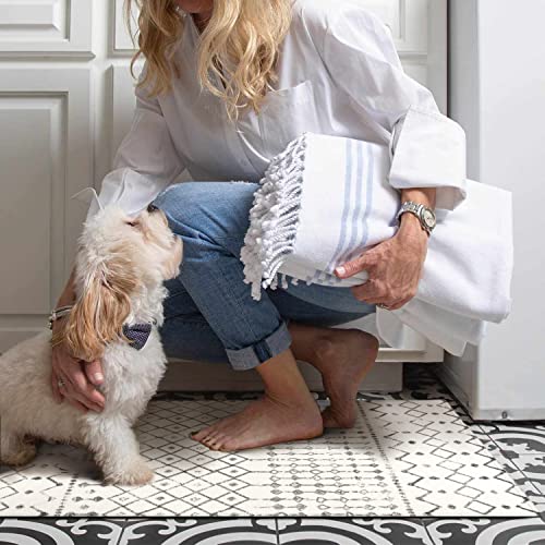 Xsinufn Boho Kitchen Mat Set of 2,Modern Farmhouse Kitchen Rugs and Mats Non Skid Washable,Moroccan Boho Runner Rugs with Rubber Backing for Kitchen Decor Accessories (Grey/Off-White 17"x47"+17"x30")