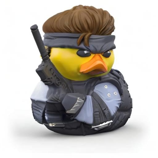 TUBBZ Solid Snake Collectible Rubber Duck Vinyl Figure β Official Metal Gear Solid Merchandise β Action PC & Video Games