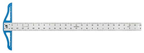 Fairgate 24" Aluminum T-Square t bar Ruler #fg63-124 Ruler, Read in inch, Made in USA