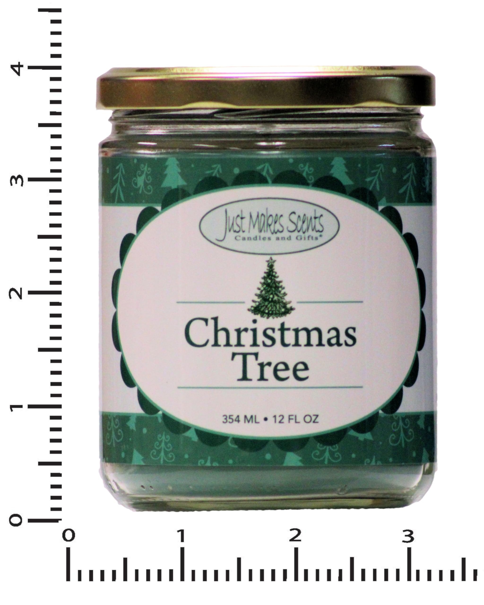 Christmas Tree Scented Blended Soy Candle (12 oz) by Just Makes Scents