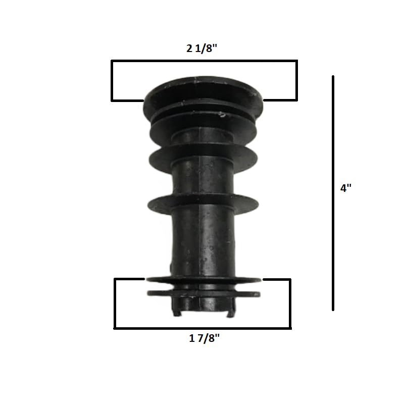 Chromcraft Plastic Insert Bushing 2 Pack OEM 2 1/8" OD x 1 7/8" ID