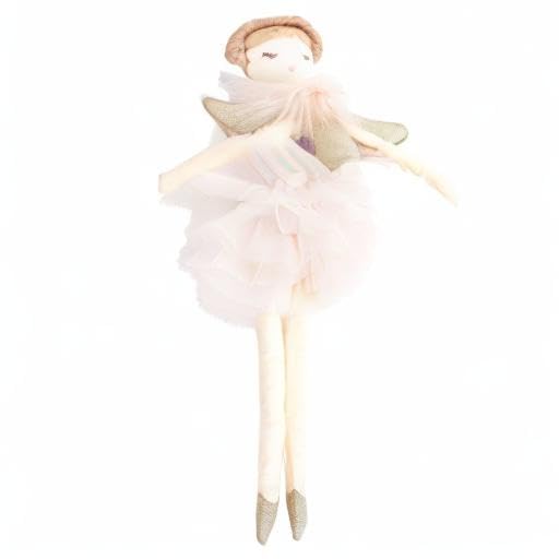 MON AMI Angel Stuffed Doll - 15", Soft Elegant Plush Doll for Little Girls, Use as Toy or Room Decor
