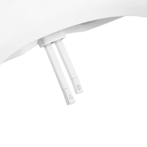 Brondell Bidet Toilet Seat Non-Electric Swash Seat, Fits Round Toilets, White β Dual Nozzle System, Ambient Water Temperature β Bidet with Easy Installation