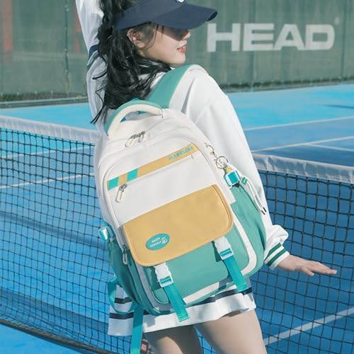 Kawaii Backpack Aesthetic Backpack Backpacks with Cute Pendant, Adorable Shoulder Bag (Brown)