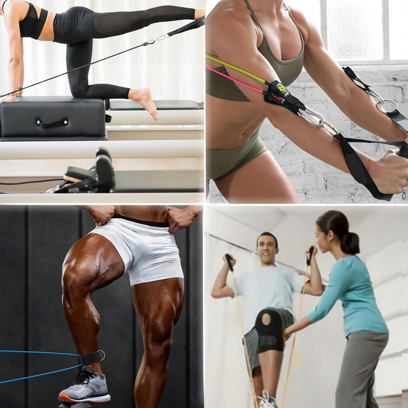 CENIVI Resistance Bands Set for Resistance Training, Physical Therapy, and Home Workouts - Ideal Exercise Bands with Handles for Men and Women - Perfect Weight Bands for Home Strength Training